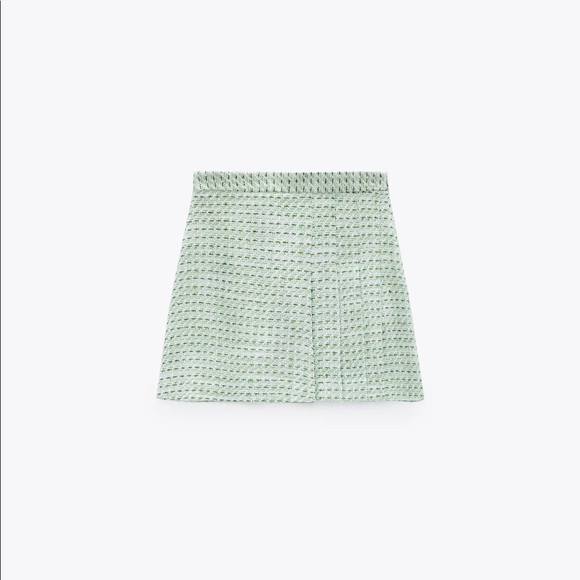 Zara | Jackets & Coats | Zara 2 Piece Textured Blazer W Pleated Skirt Matching Set Nwt | Poshmark